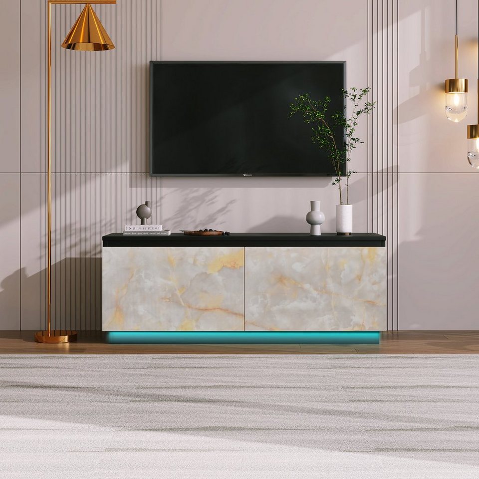 Sikaini Tv Schrank A Dj N625 Wf299535saa Set 1 St Weiß Led Tv
