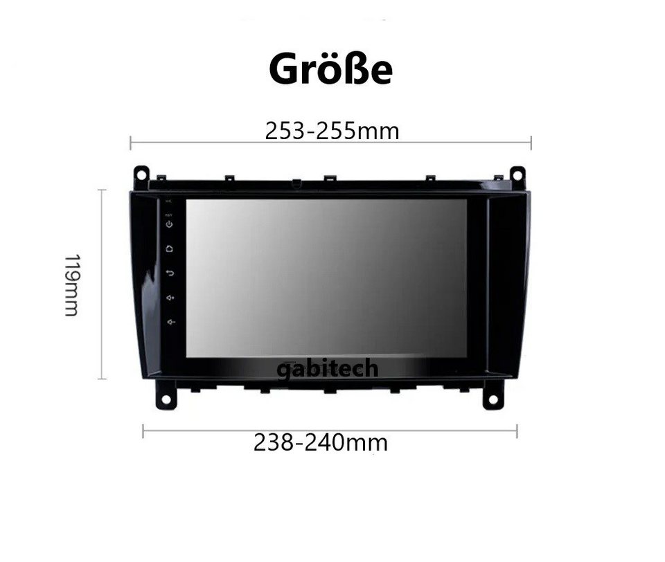GABITECH 8 zoll android 12 Autoradio GPS Navi für Mercedes Benz CLK ... GABITECH 8 zoll android 12 Autoradio GPS Navi für Mercedes Benz CLK ...