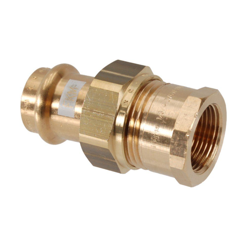 Viega Viega Profipress-S Verschraubung Rotguss flachdicht. IG, Serie 4562, 2 Elektro-Kabel