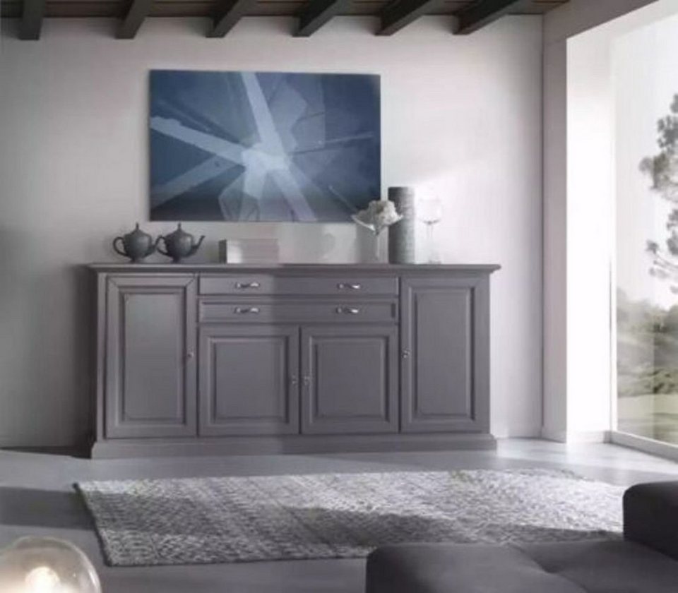 Jvmoebel Sideboard Grau Sideboard Klassischе Luxus Wohnzimmer Kommode