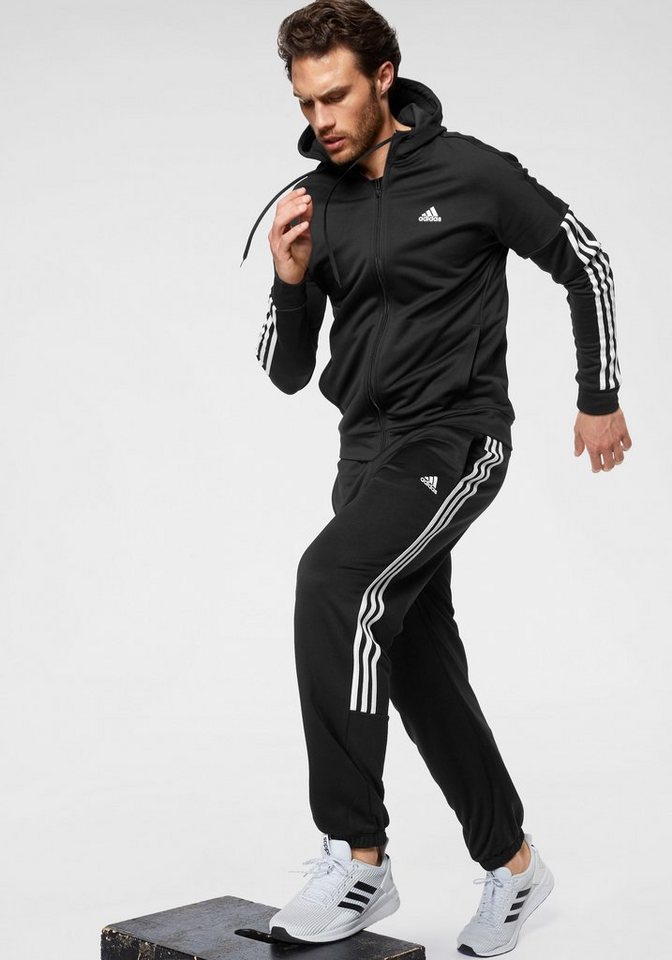 Adidas Performance Trainingsanzug 3 Stripes Hopoded Tracksuit M« Set