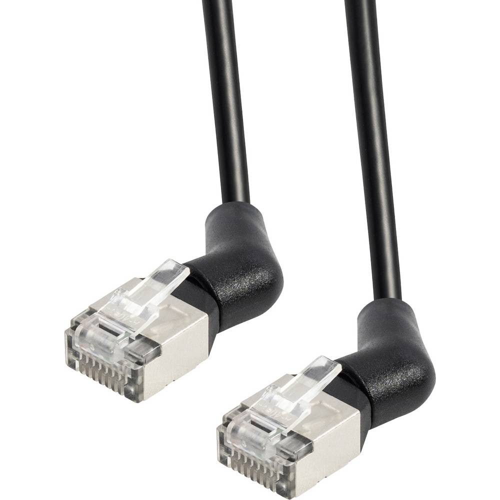 Maxtrack LAN-Kabel, Steckkontakte 360° drehbar, Patchkabel