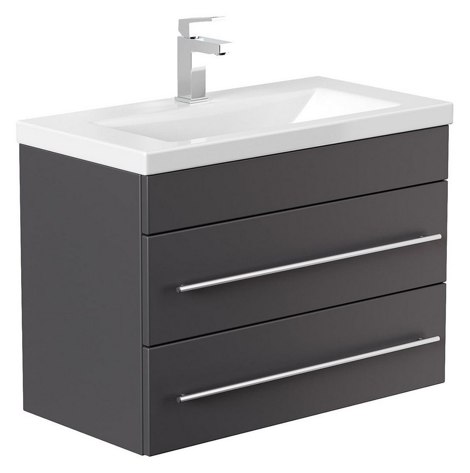 Einfachgutemoebel Waschtisch Set Badmöbel Waschplatz 70cm Breite