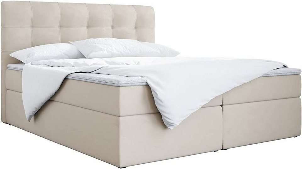 Mks MÖbel Boxspringbett Top 1 Mit Bettkasten Doppelbett Mit