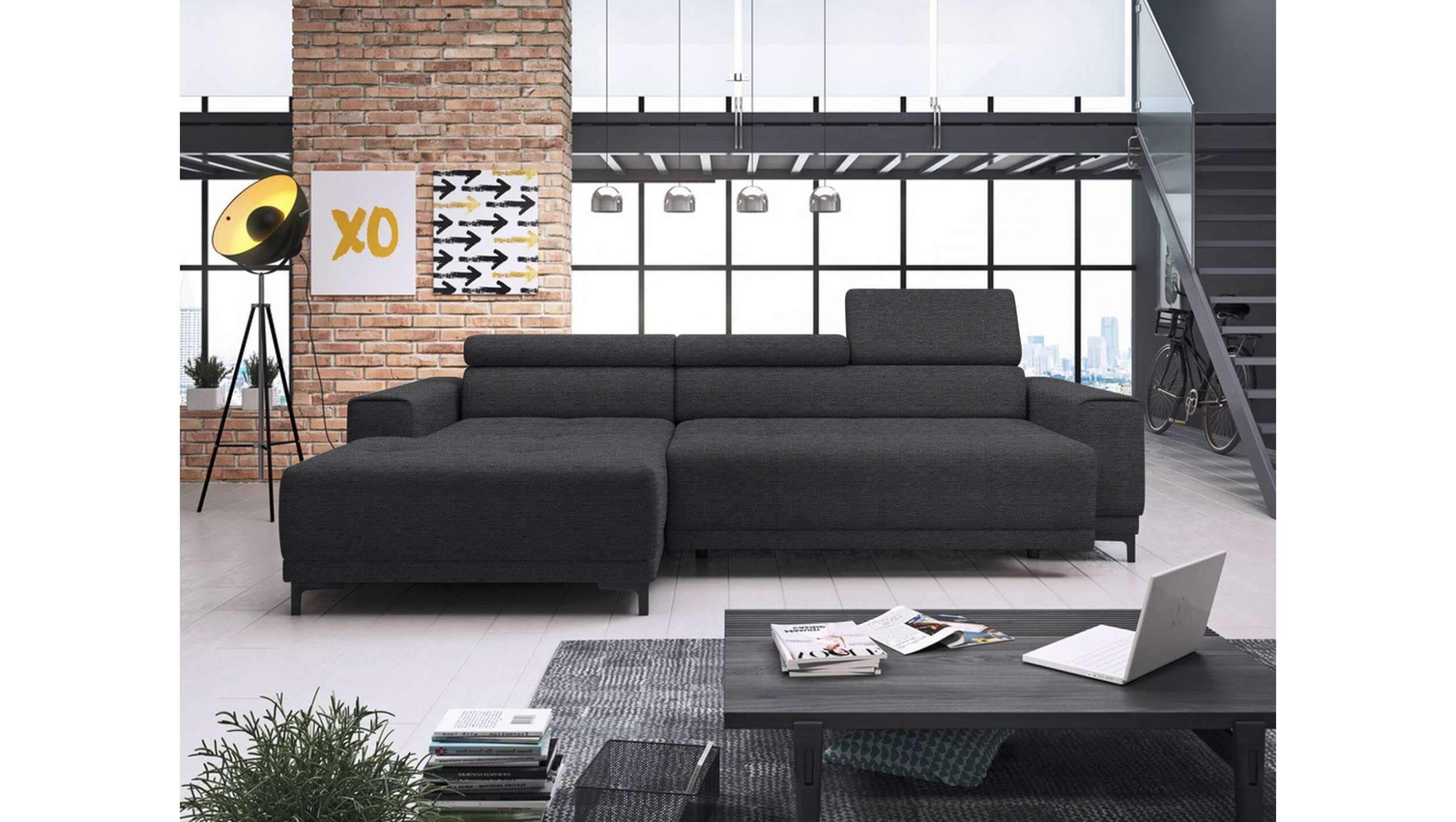 Stylefy Ecksofa Harrison Mini, L-Form, Eckcouch, Design