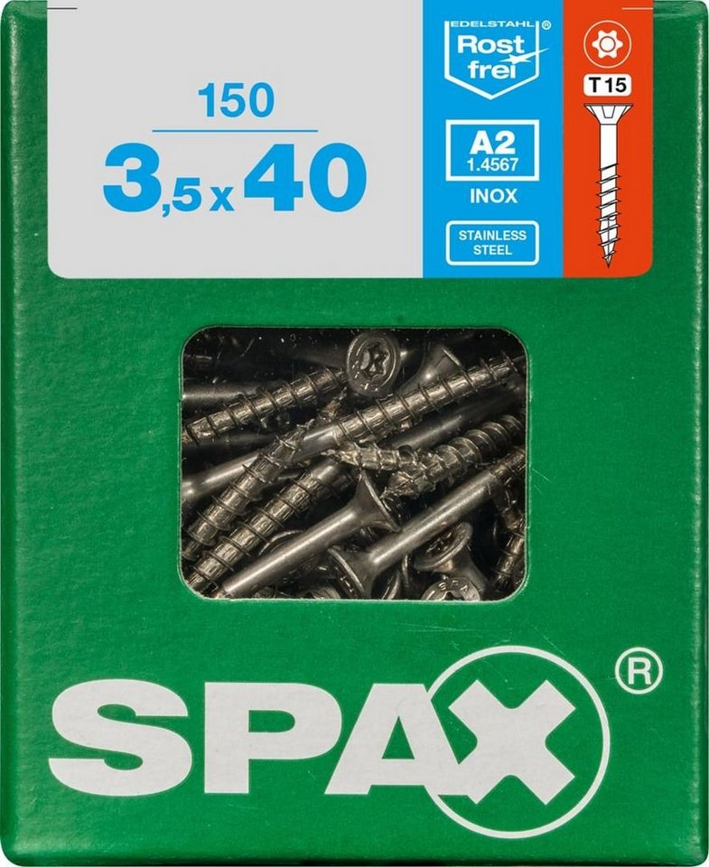 SPAX Holzbauschraube Spax Universalschrauben 3 5 X 40 Mm TX 15 150 spax-holzbauschraube-spax-universalschrauben-3-5-x-40-mm-tx-15-150