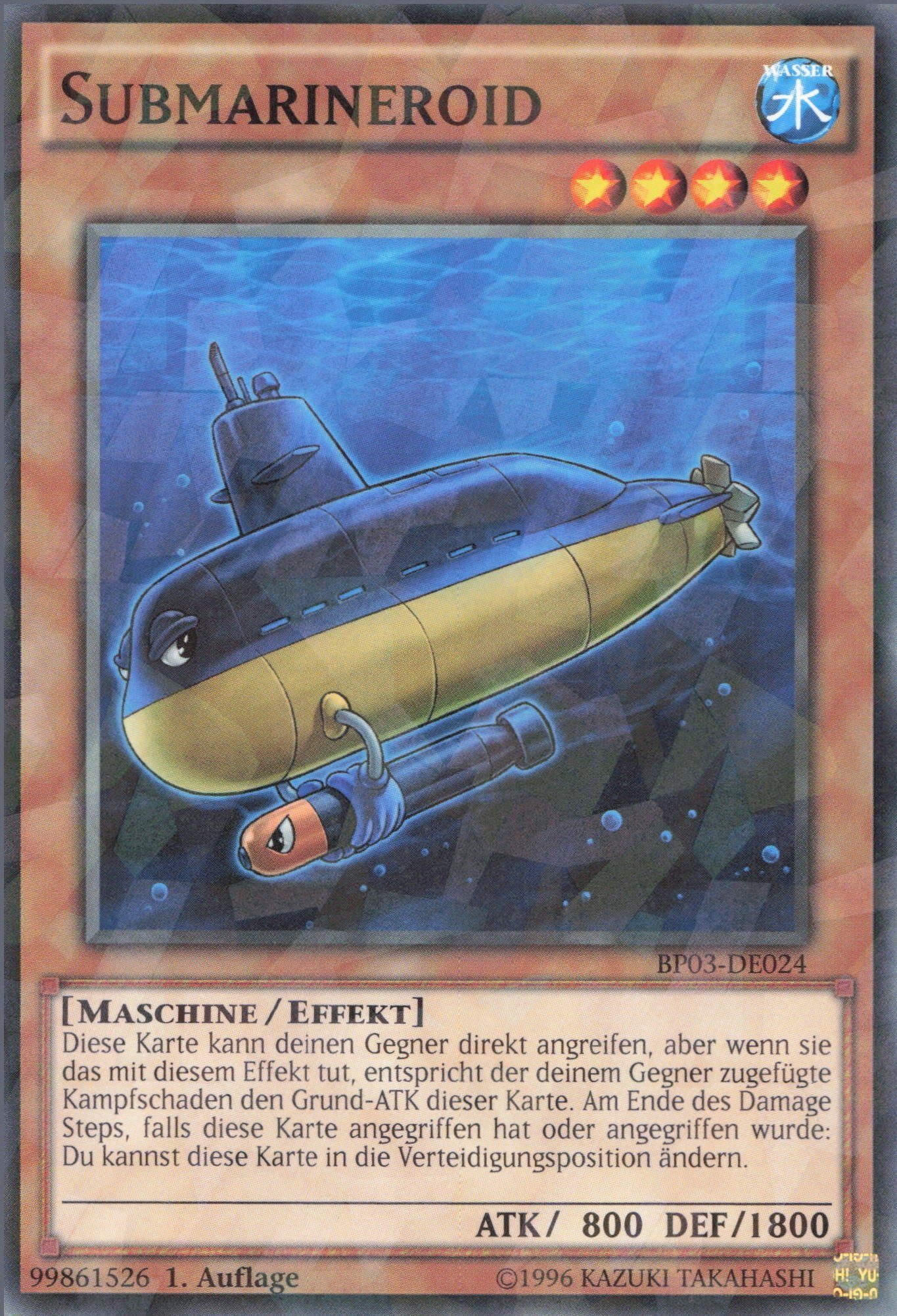 ReCollectibles Sammelkarte YuGiOh Karte Submarineroid (V.2), Yu-Gi-Oh! Karte BP03-DE024 Shatterfoil