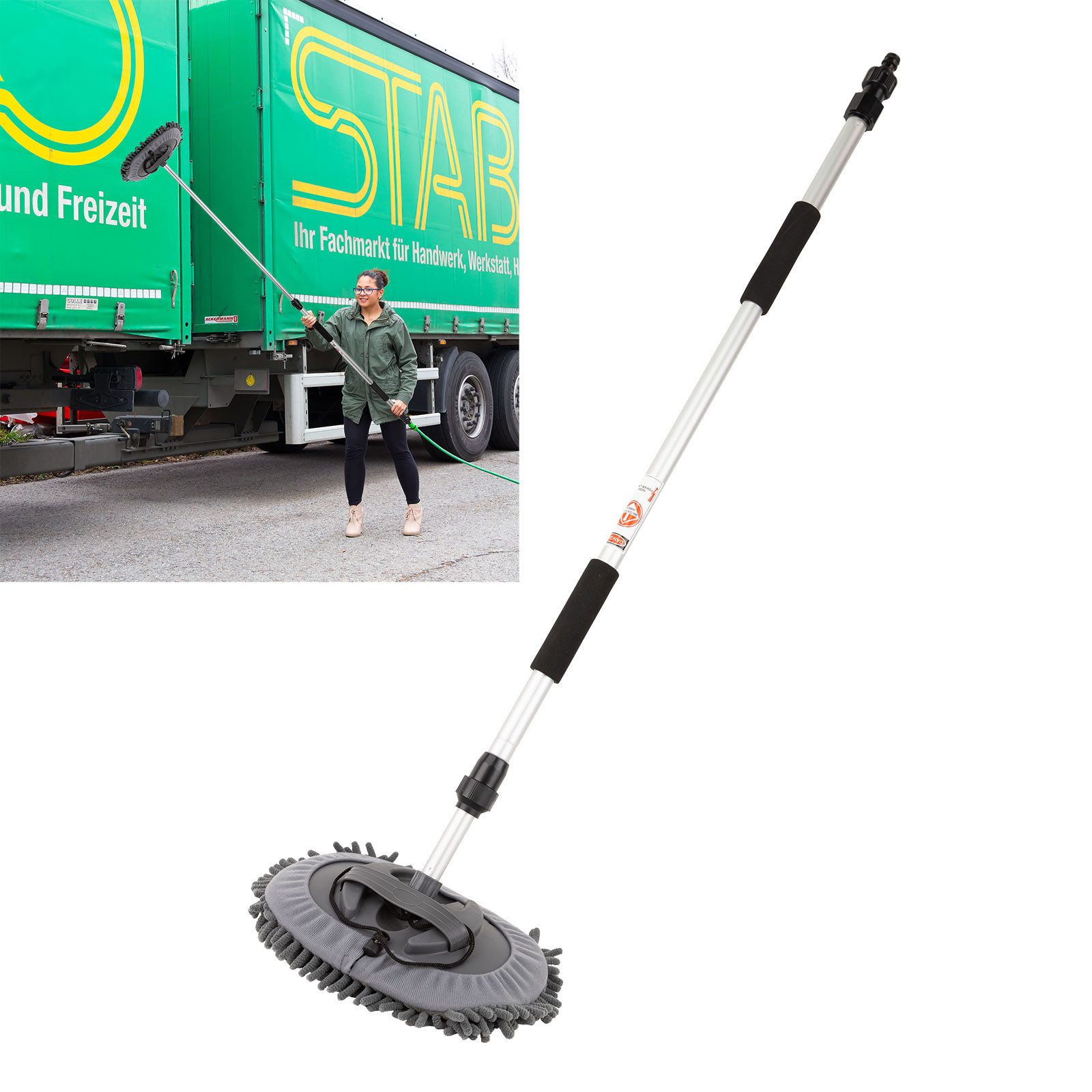 DEMA Autowaschbürste Teleskop Autowaschbürste DTW165 96-165 cm, (1-tlg)