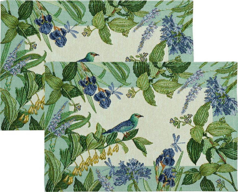 Platzset Tischset Blue Moment 2er Pack Sander Table Home 2 St