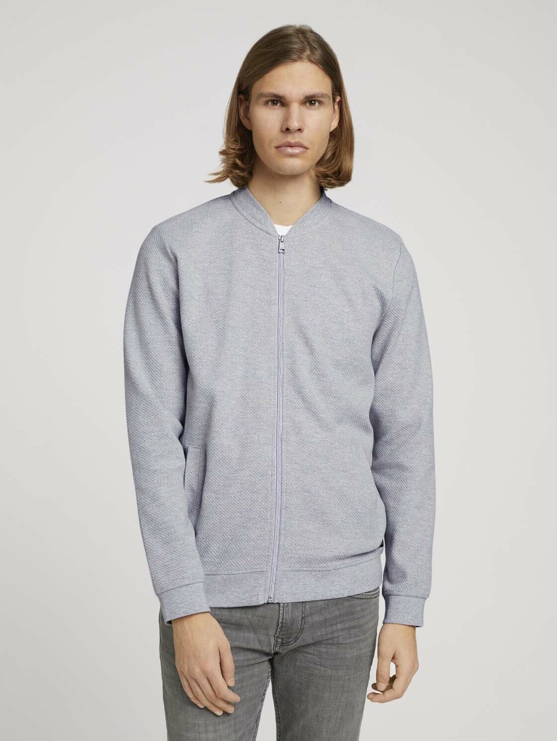 Tom Tailor Denim Sweatjacke Bomberjacke Aus Sweat Mit Struktur