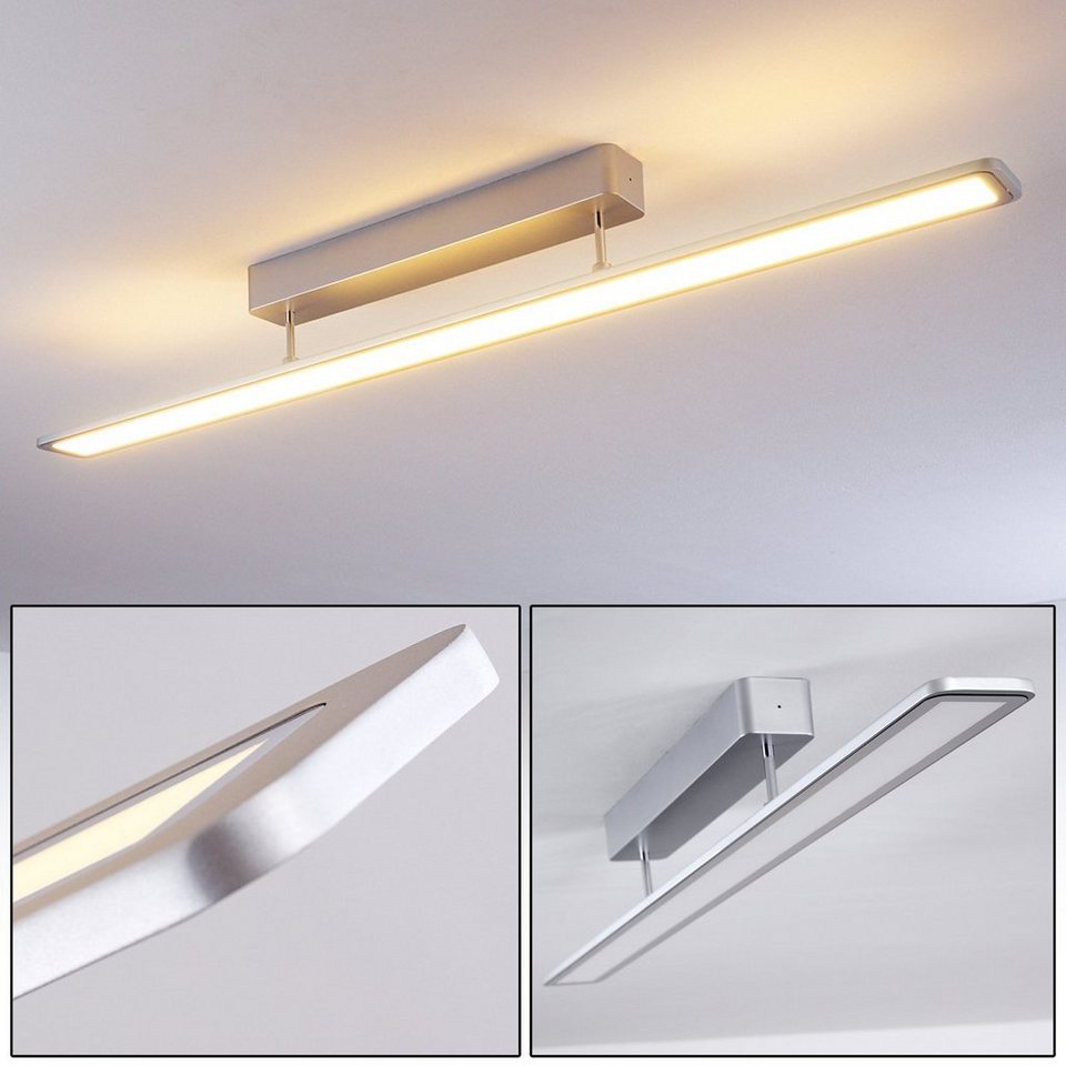 Hofstein Deckenleuchte Salara Led Deckenpanel Metallkunststoff