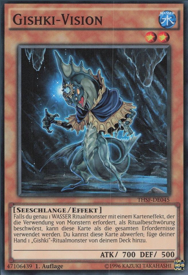 Recollectibles Sammelkarte Yugioh Karte Gishki Vision Deutsch Yu Gi Oh