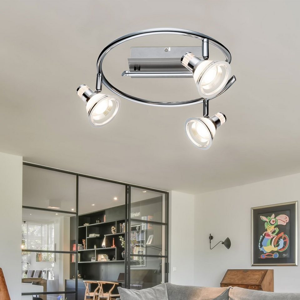 Etc Shop Led Deckenleuchte Deckenleuchte 3 Flammig Spotrondell