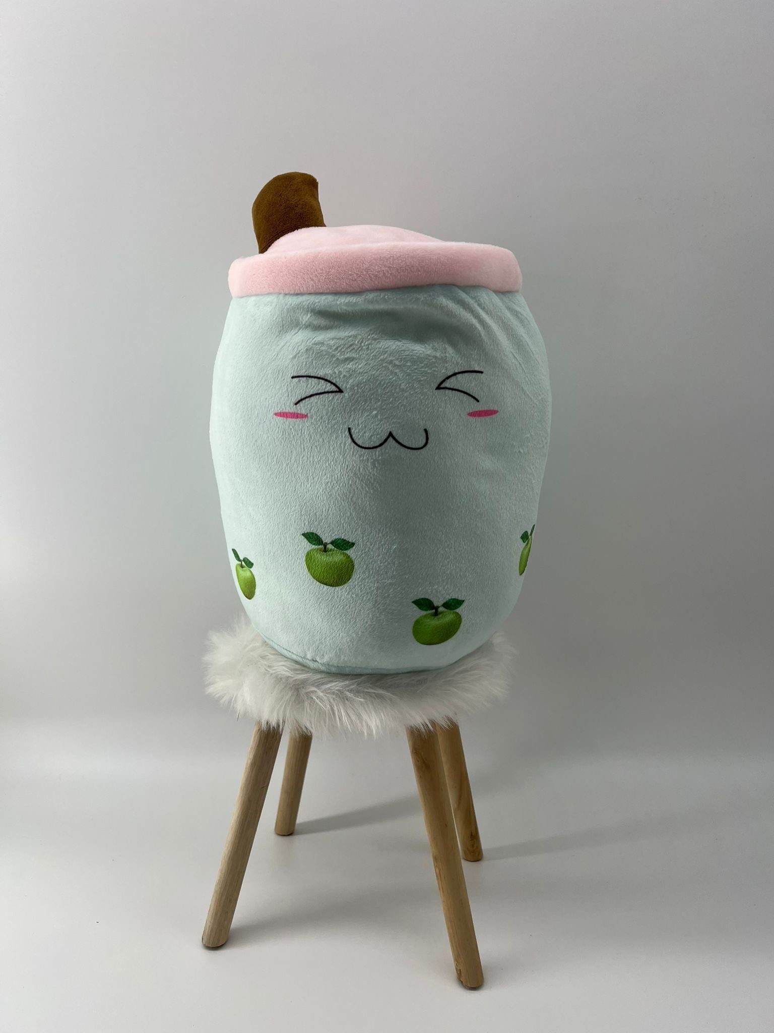 Soma Kuscheltier Bubble Tea Plüschtier Boba Blau Grün Schielen 30 Cm