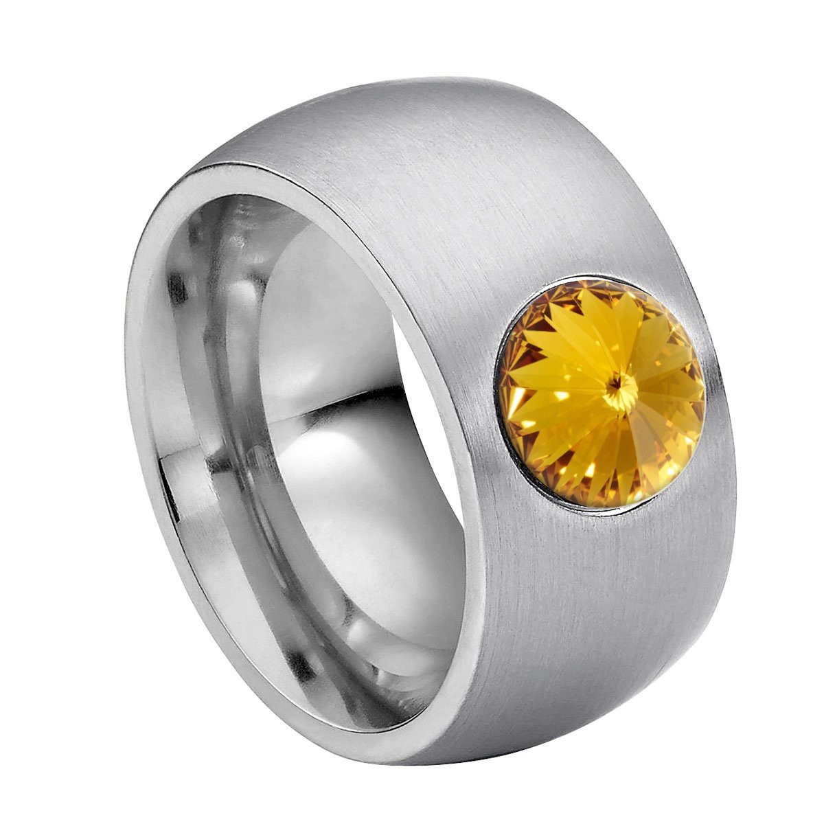Heideman Fingerring Coma 11 Glanzmatt 1 Tlg Damenring Mit Stein