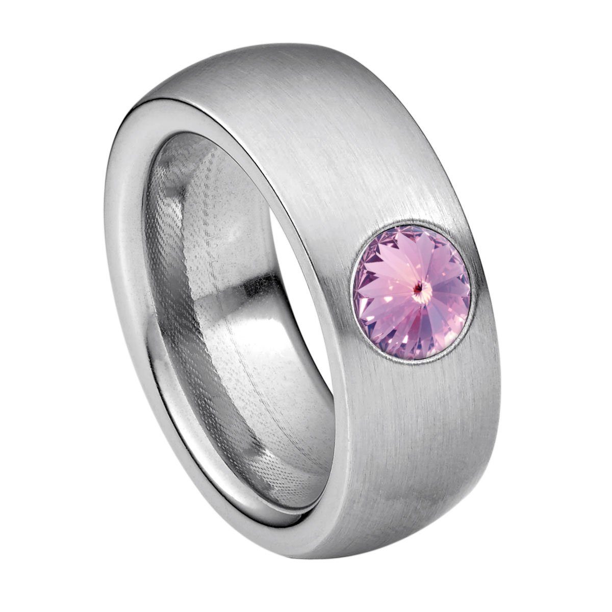 Heideman Fingerring Coma 8 Glanzmatt Damenring Mit Swarovski Stein
