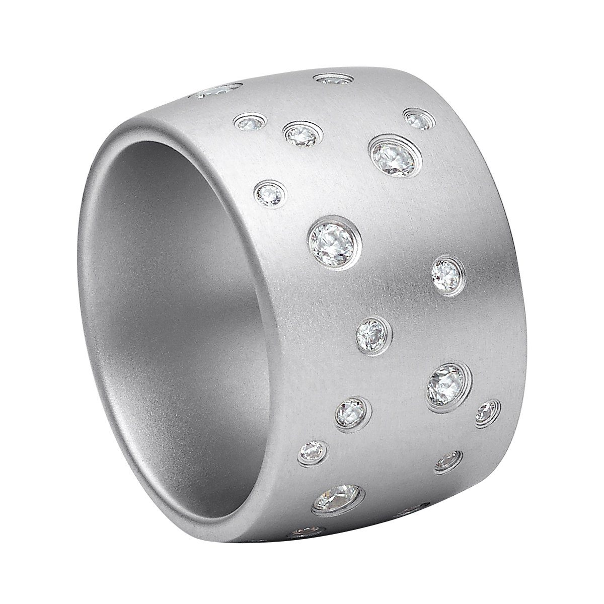 Heideman Fingerring Astrum Glanzmatt Damenring Mit Swarovski Stein