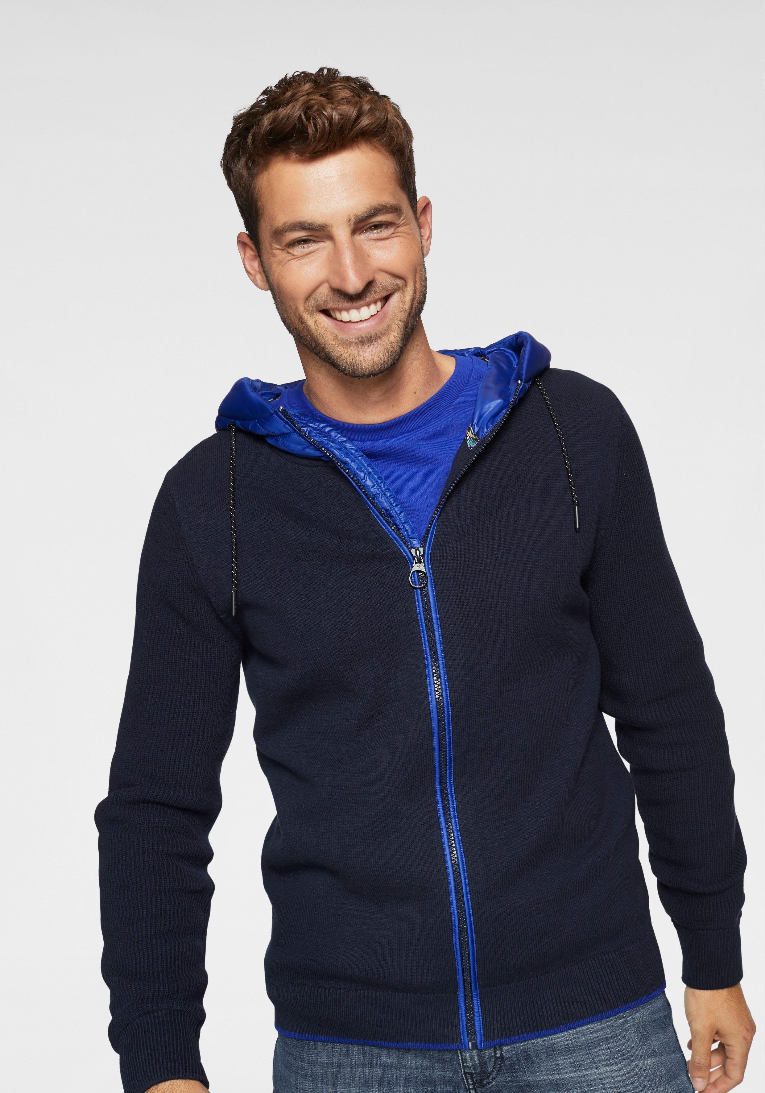 Soliver Strickjacke Mit Kontrastfarbenen Einsätzen Online Kaufen Otto