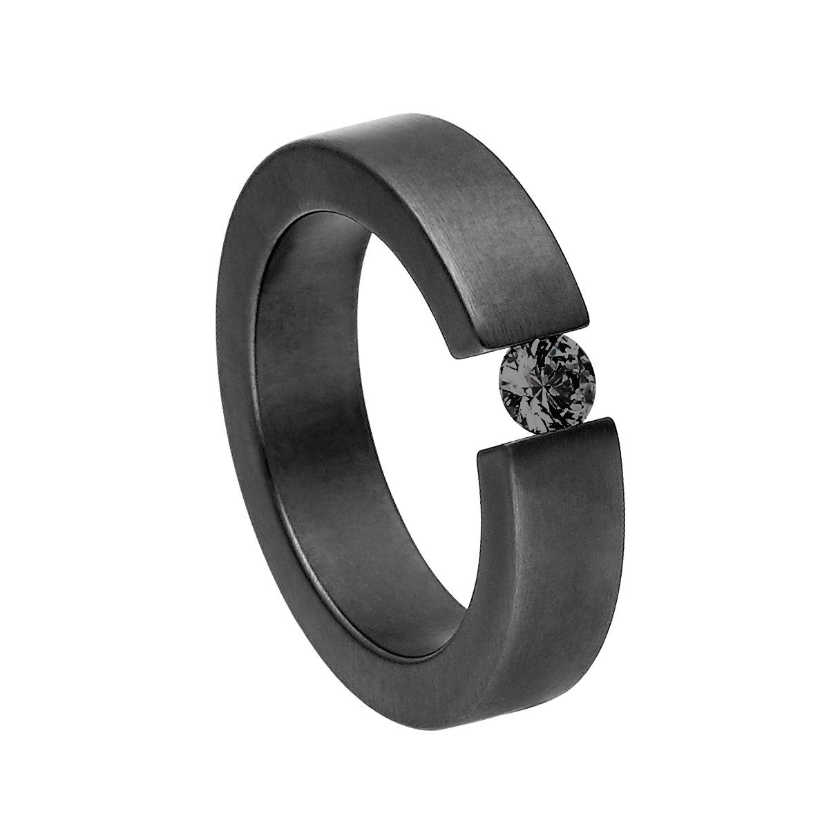 Heideman Fingerring Alterna Schwarz Damenring Mit Swarovski Stein