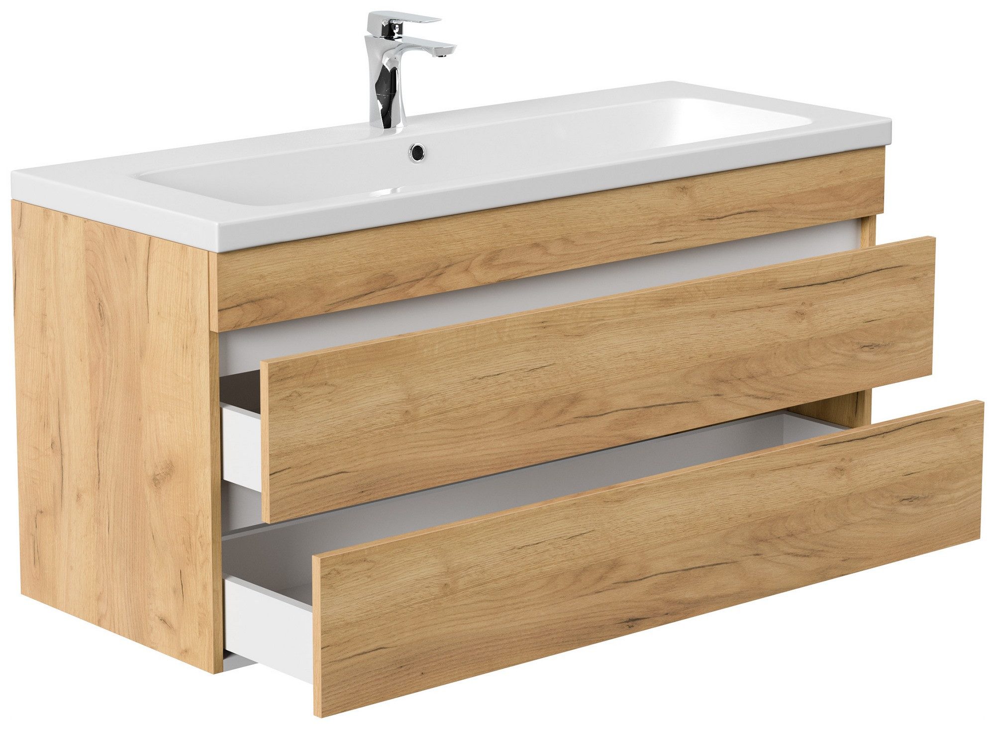 Posseik Badmöbel-Set Badmöbel Waschplatz "Homeline 90" Eiche Gold ...