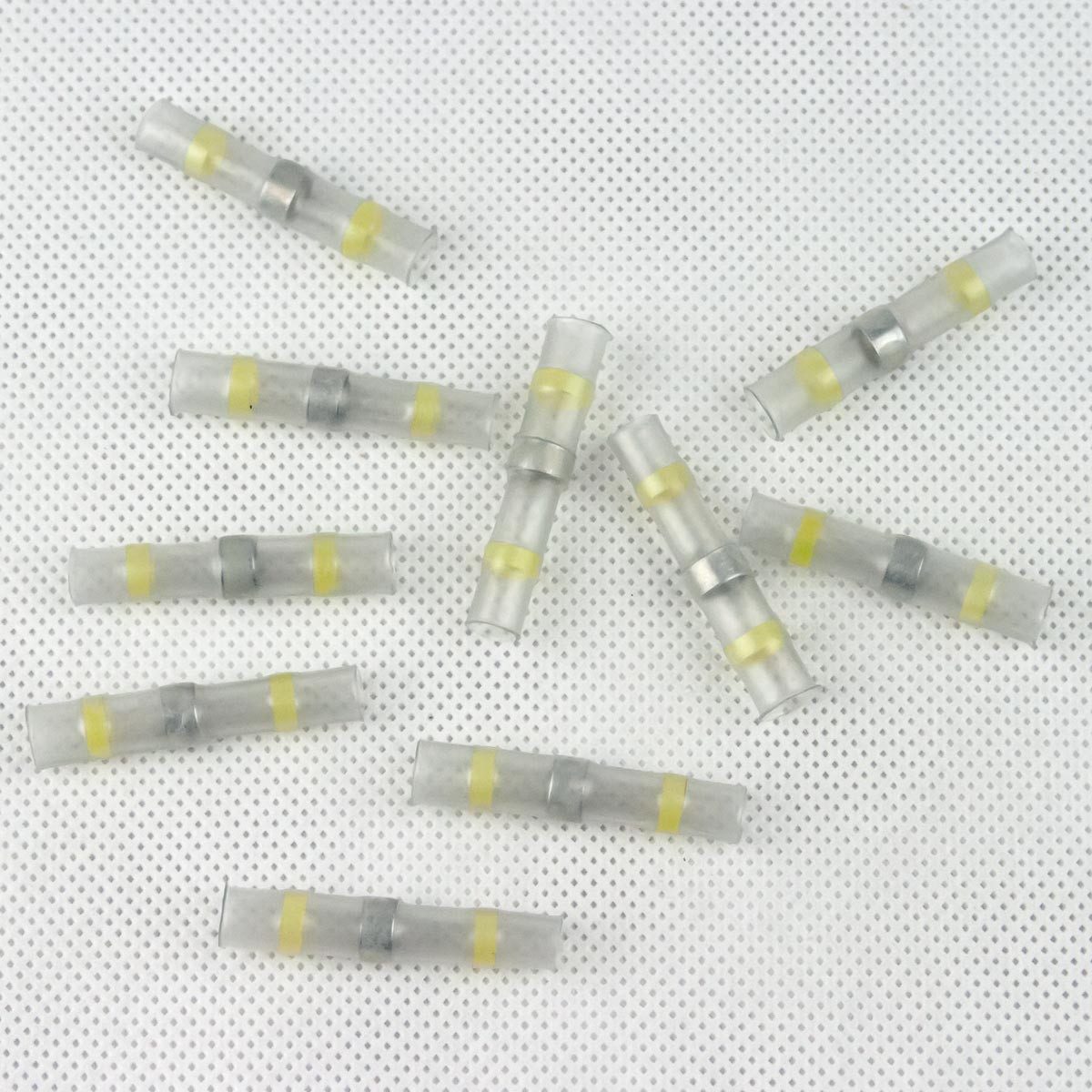 McPower Lötkabelschuh Lötverbinder 10er Pack, Ø6mm, 4,0-6,0mm² gelb