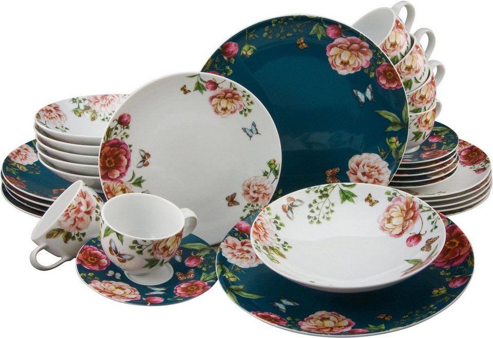 CreaTable Kombiservice »Enjoy Roses« (30-tlg), Porzellan online kaufen ... CreaTable Kombiservice »Enjoy Roses« (30-tlg), Porzellan online kaufen ...