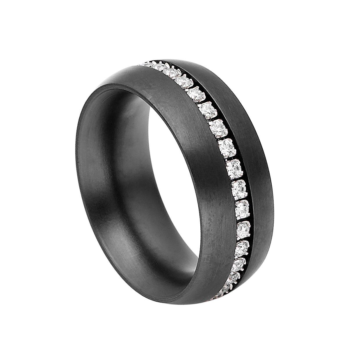 Heideman Fingerring Series Schwarz Damenring Mit Swarovski Stein