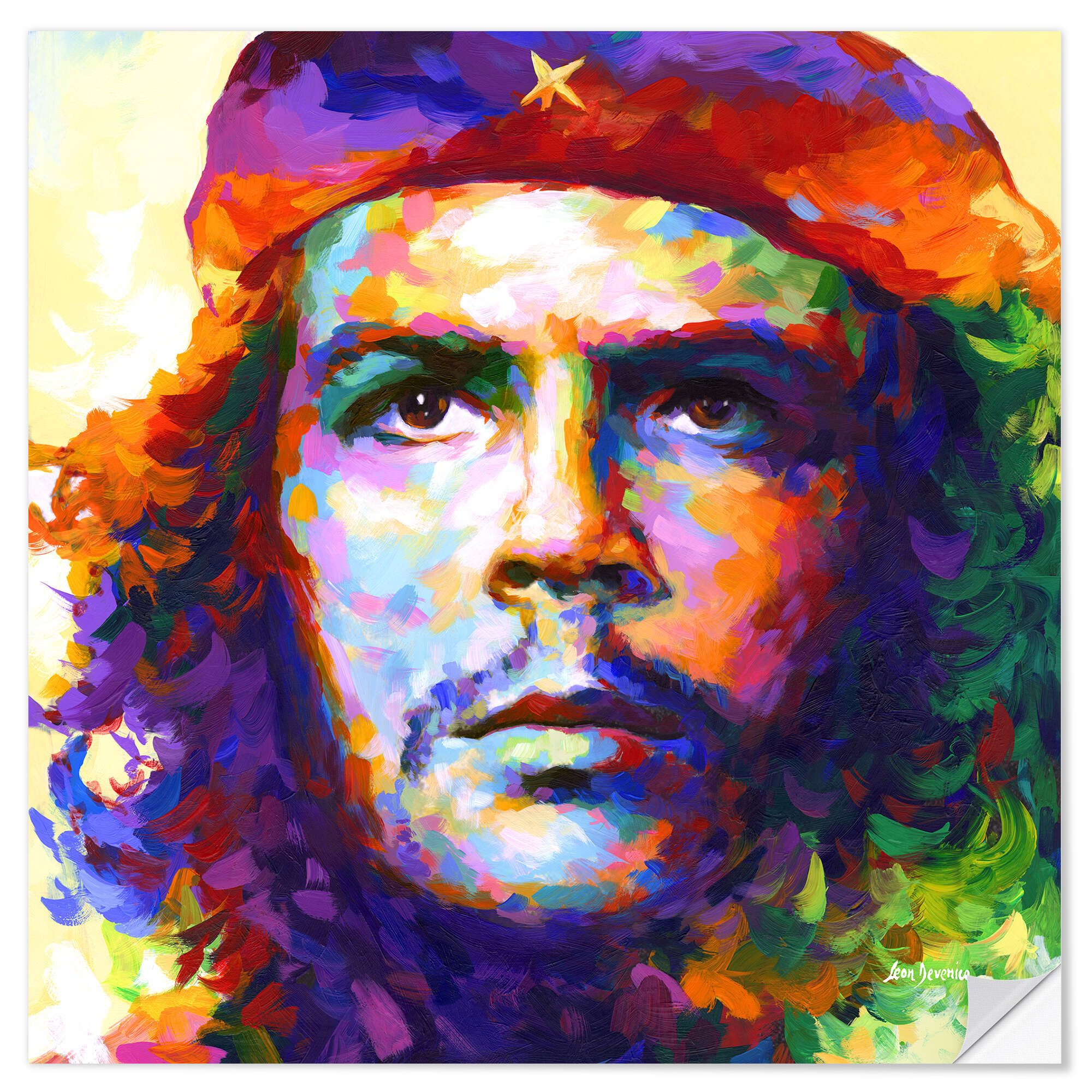 Posterlounge Wandfolie Leon Devenice Che Guevara Modernes Porträt