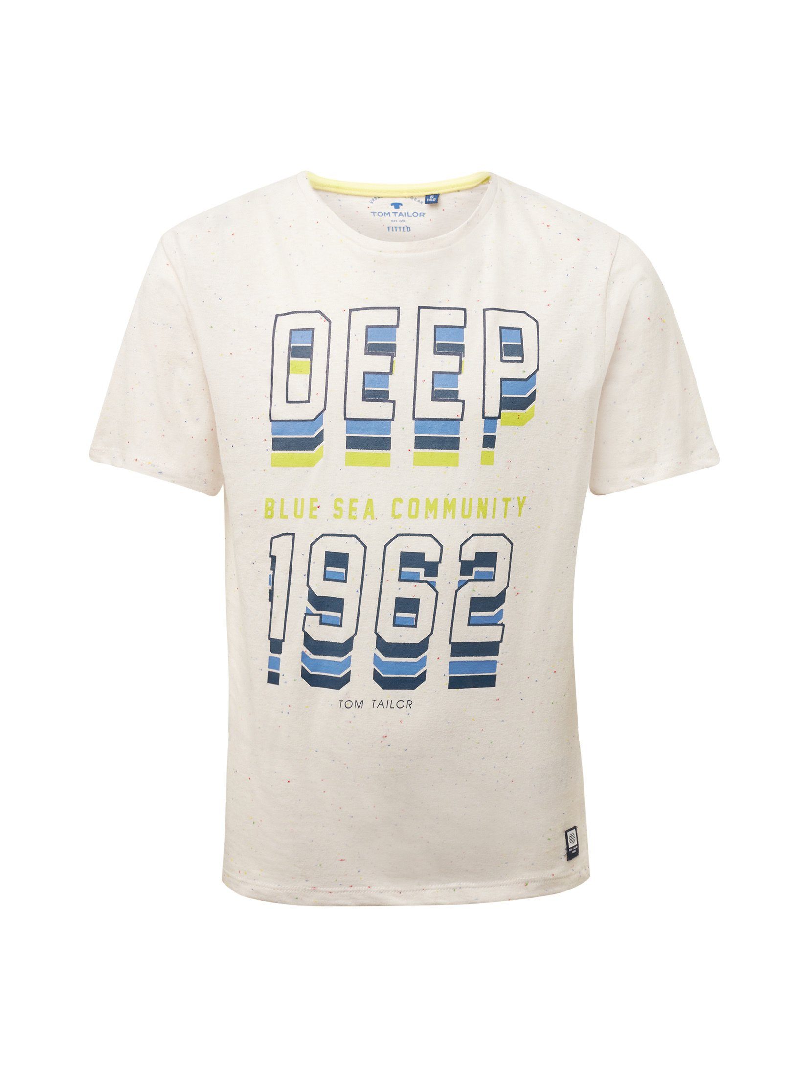 Tom Tailor T Shirt T Shirt Mit Schrift Print Otto