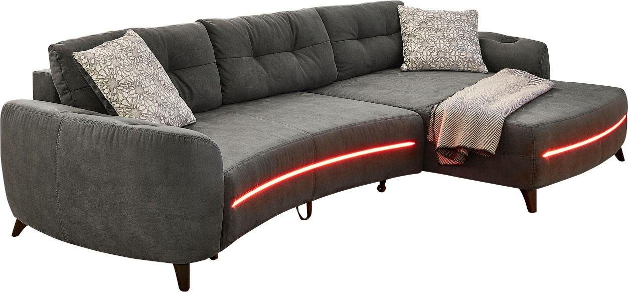 Polsterecke Inklusive Rgb Led Beleuchtung Und Bluetooth Soundsystem