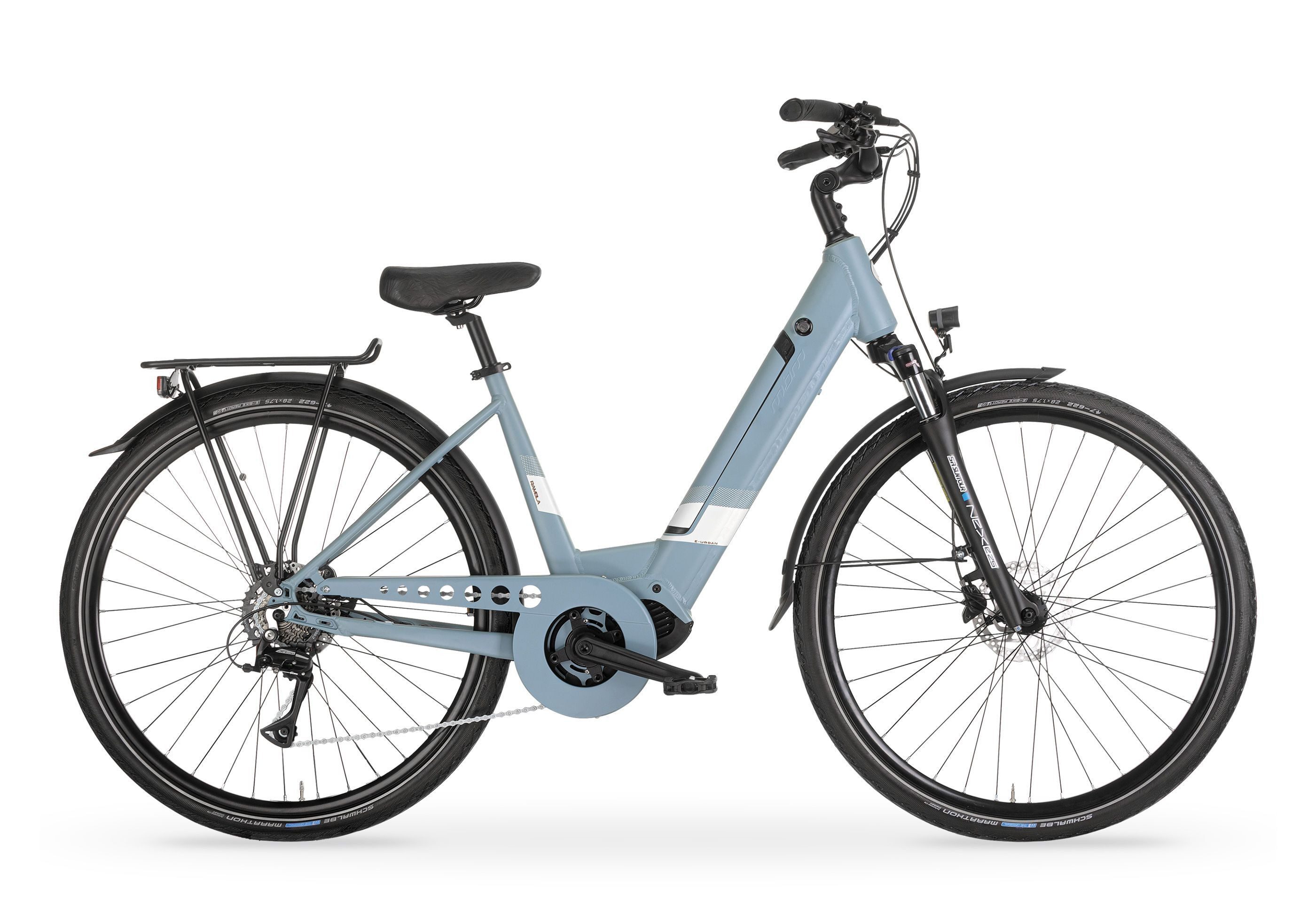 MBM E-Bike, 7 Gang Shimano, Kettenschaltung, Mittelmotor, 360 Wh, Elektro-Citybike 28 Zoll ...
