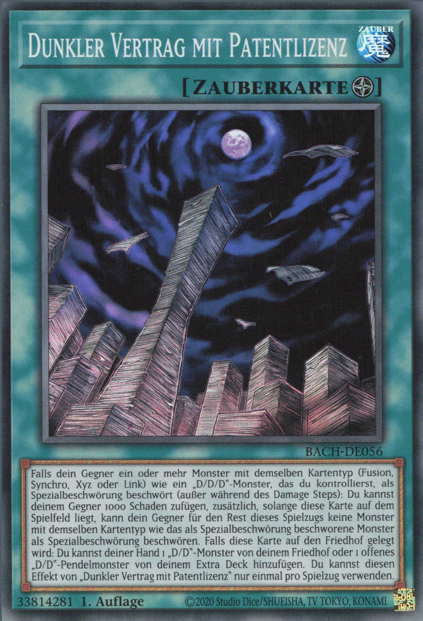Recollectibles Sammelkarte Yugioh Karte Dunkler Vertrag Mit