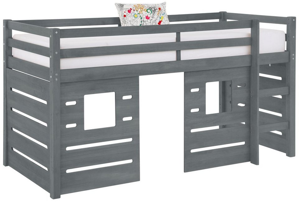 Lüttenhütt Hochbett Alpi Aus Kiefernholz Inklusive Leiter Und Panel