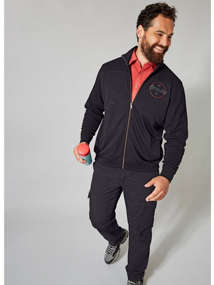 Men Plus By Happy Size Sweatjacke Mit Modischer Struktur Online Kaufen