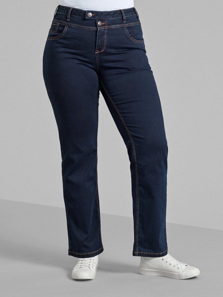 Zizzi Regular Fit Jeans Große Größen Damen Baumwoll Jeans Mit Stretch Und Hoher Taille Online