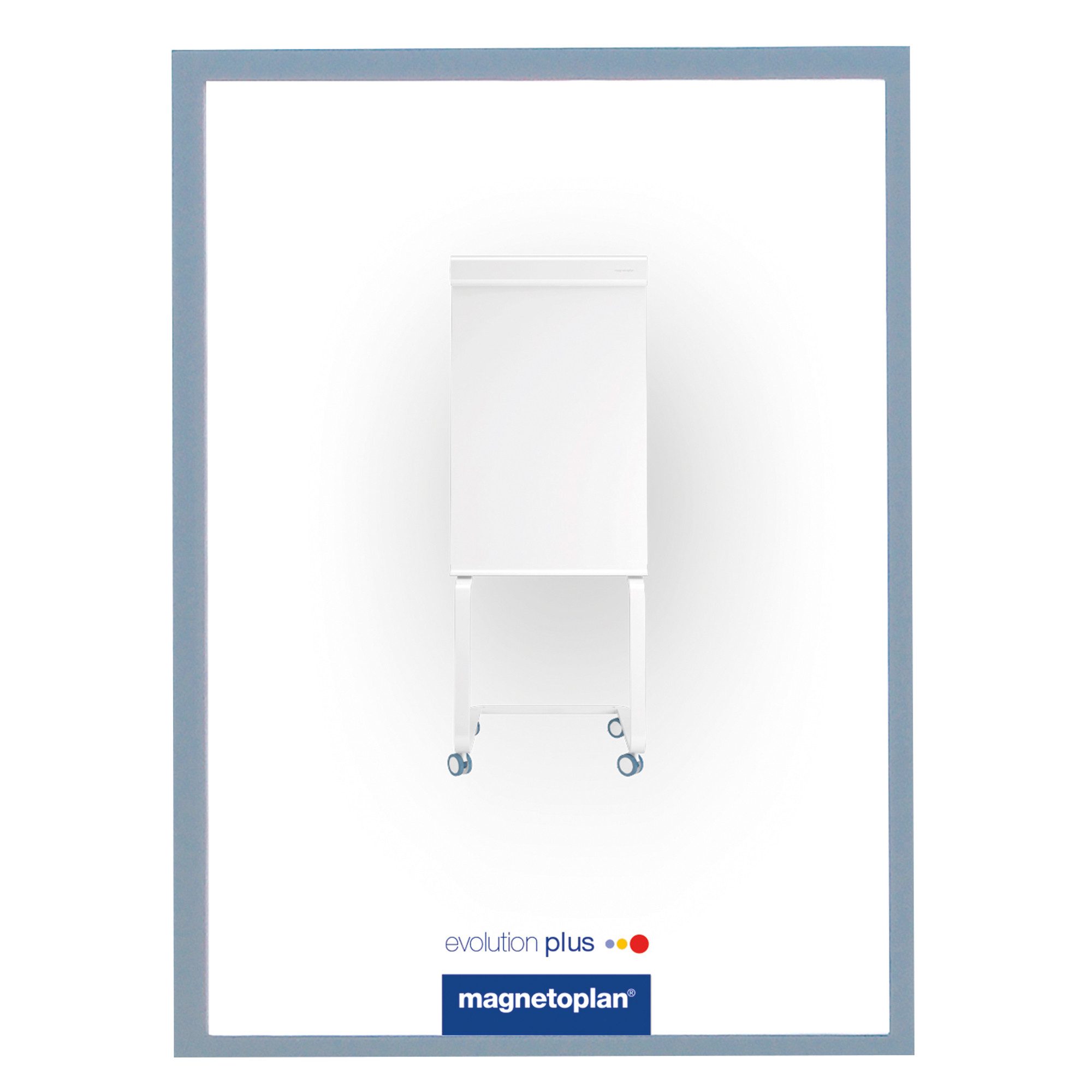 magnetoplan® Magnettafel magnetofix Magnetrahmen A4 Nr. 1130332, silber, PA= 5Stk.