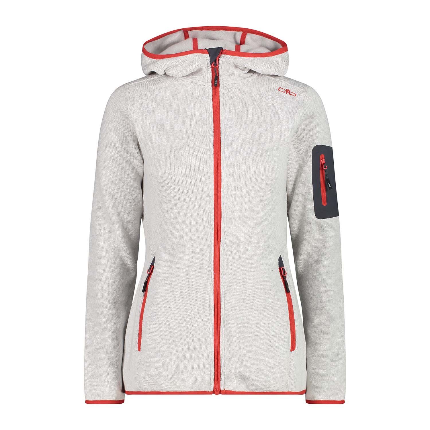 Cmp Strickjacke Cmp Damen Strickfleecejacke Mit Kapuze 3h19826 04h