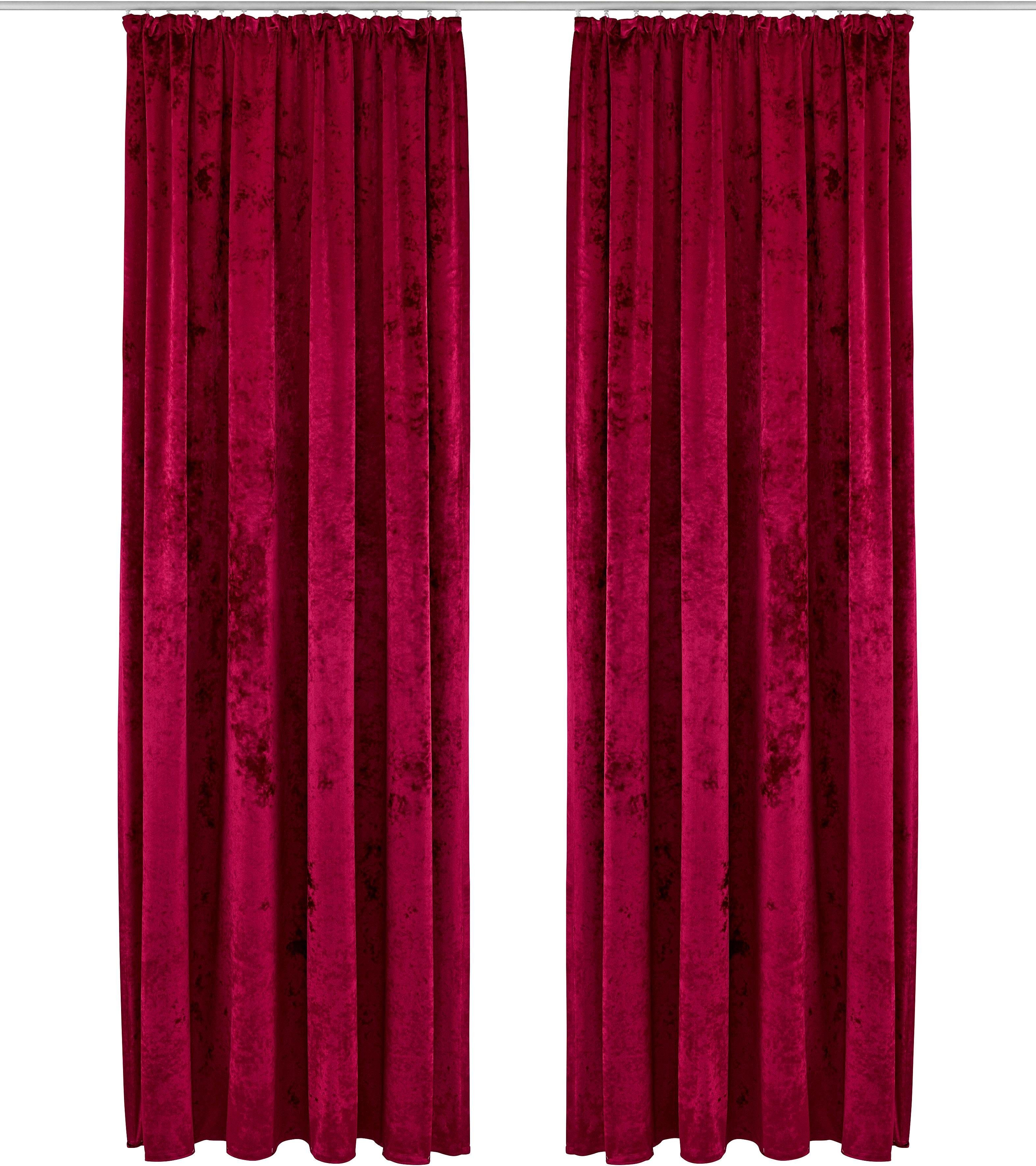 Rote Samtgardinen online kaufen » Rote Samtvorhänge | OTTO