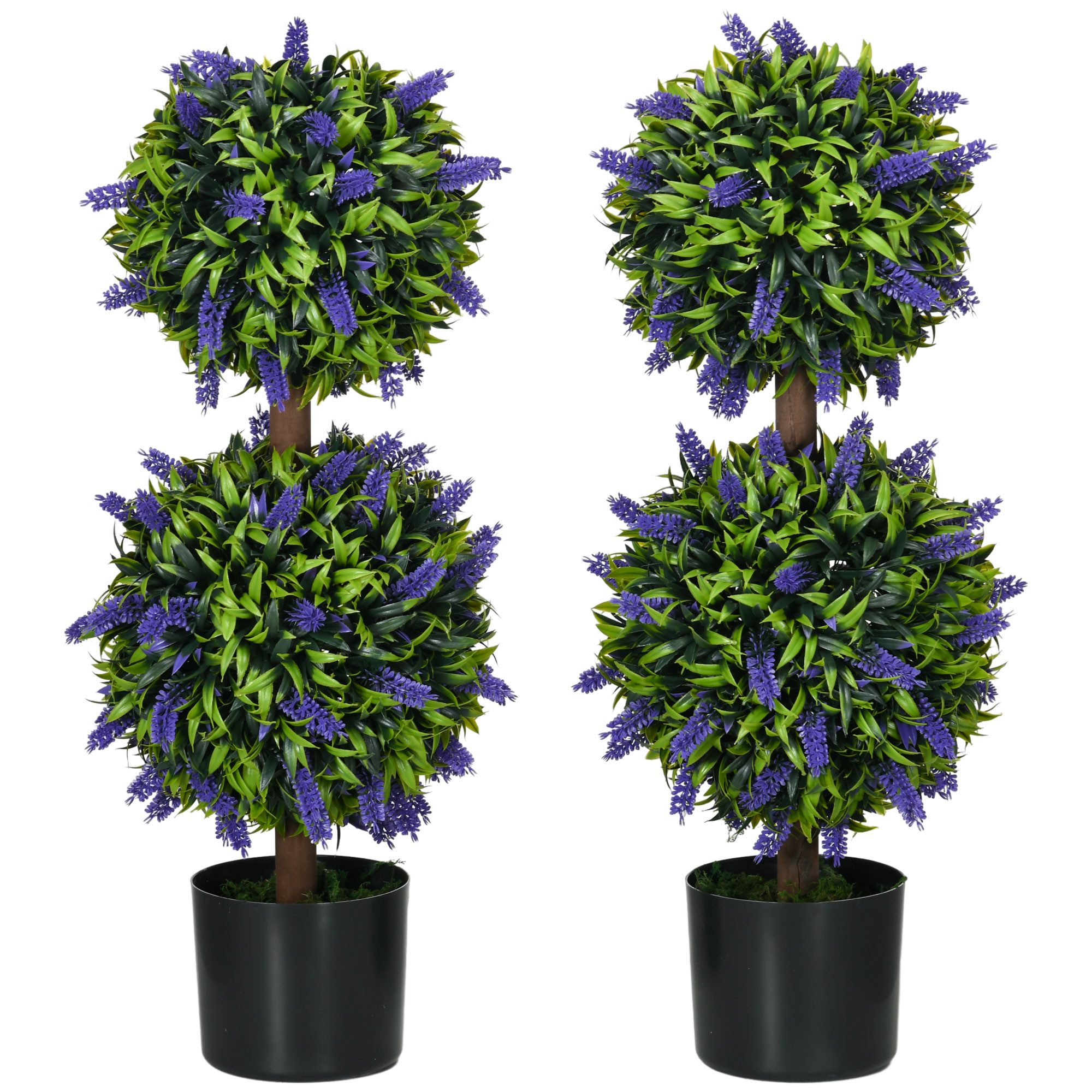 Kunstpflanze Künstliche Pflanzen 2er Set Zimmerpflanze Mit Lavendel
