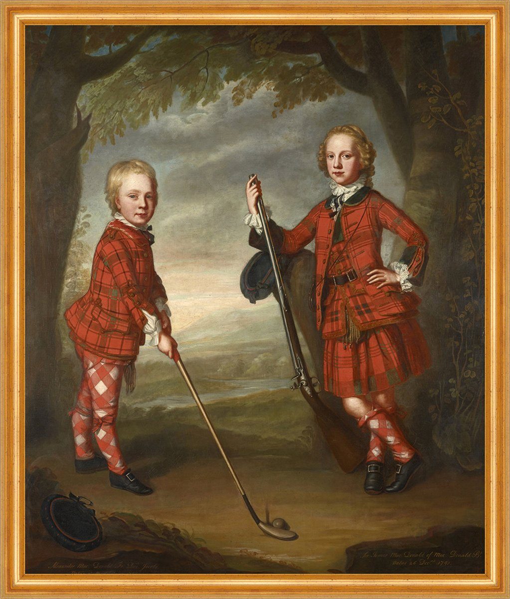 Kunstdruck Sir James Macdonald and Sir Alexander Macdonald William Mosman Adel B, (1 St)