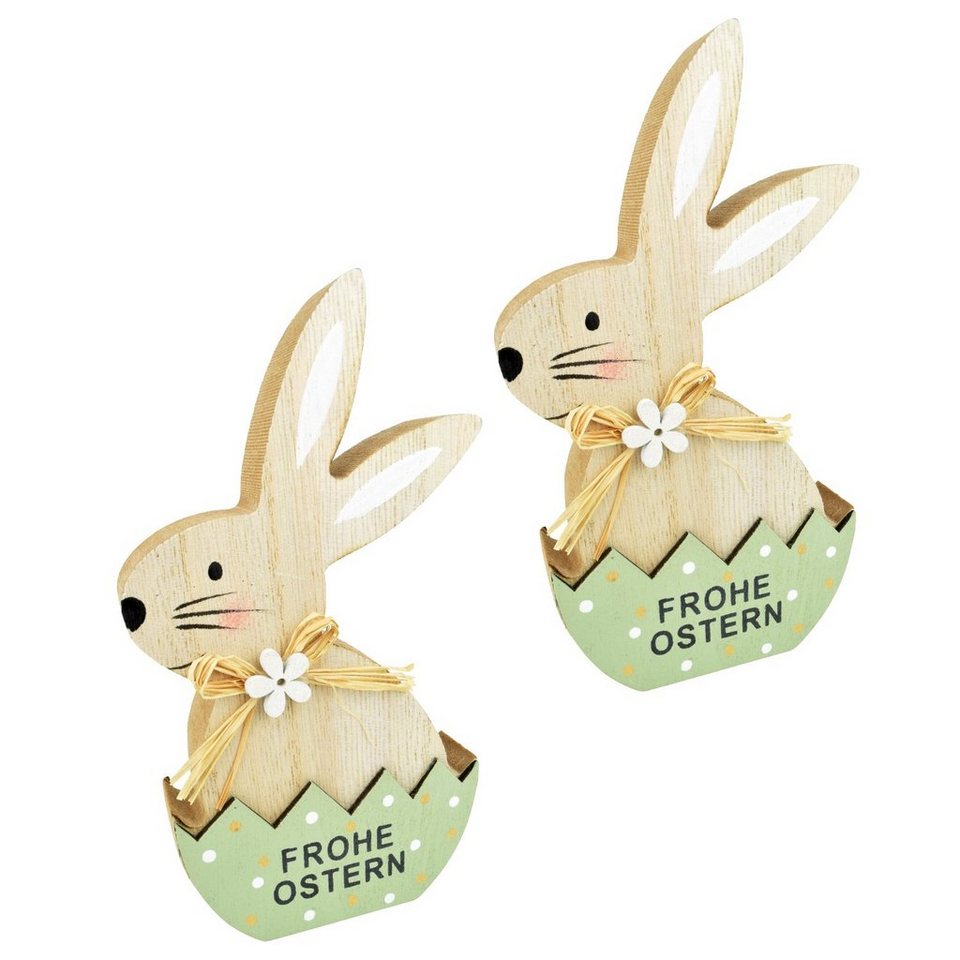 Macosa Home Osterhase (2 St), Dekohase Holz Osterhase Macosa Home Osterhase (2 St), Dekohase Holz Osterhase