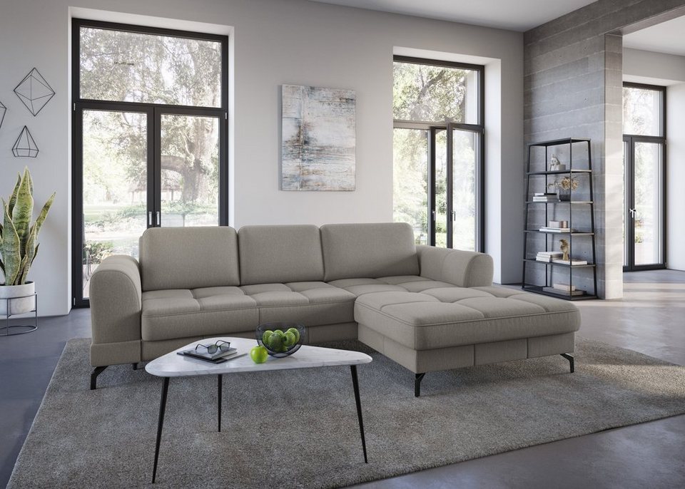 Sitandmore Ecksofa Bendigo L Form Inklusive Sitztiefenverstellung