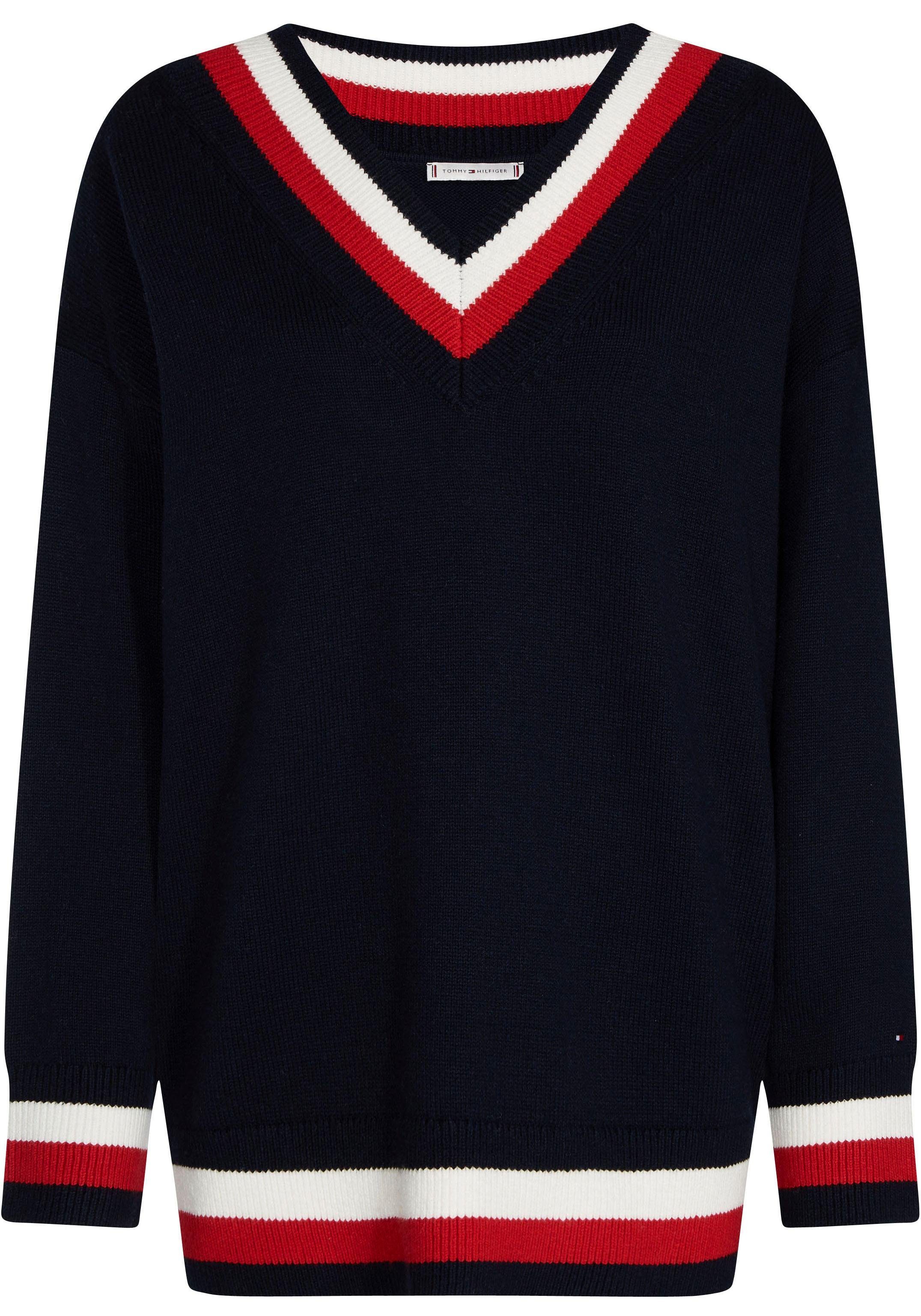 Tommy Hilfiger Strickpullover Mit Color Blocking Design Online Kaufen