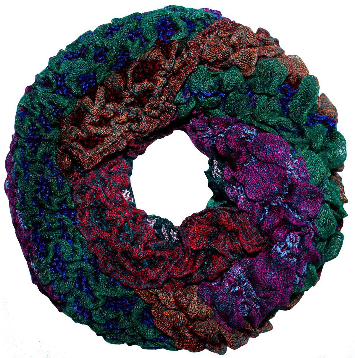 dy_mode Strickschal Bunte Schlauchschal Winter Schal Damen Flauschig ...