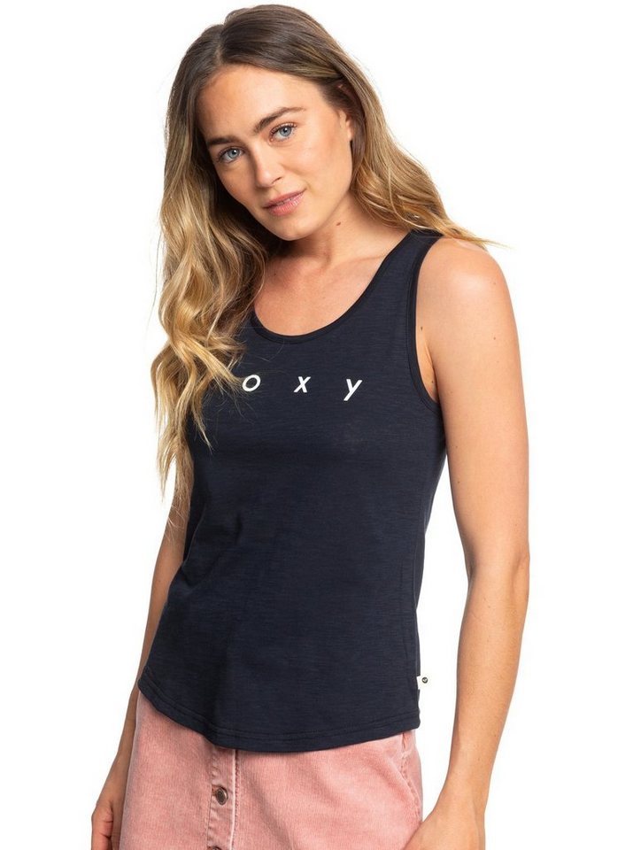 Roxy Tanktop Red Lines« Stoff Leichter Baumwoll Slub [130 G M2