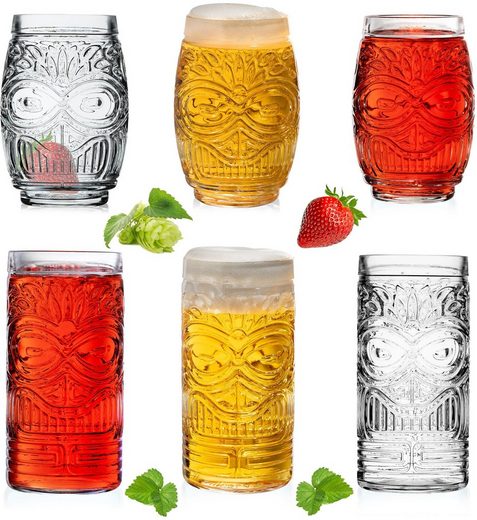 PLATINUX Glas »Tiki Gläser«, Glas, Set 6-Teilig 500ml Cocktailgläser ... PLATINUX Glas »Tiki Gläser«, Glas, Set 6-Teilig 500ml Cocktailgläser ...