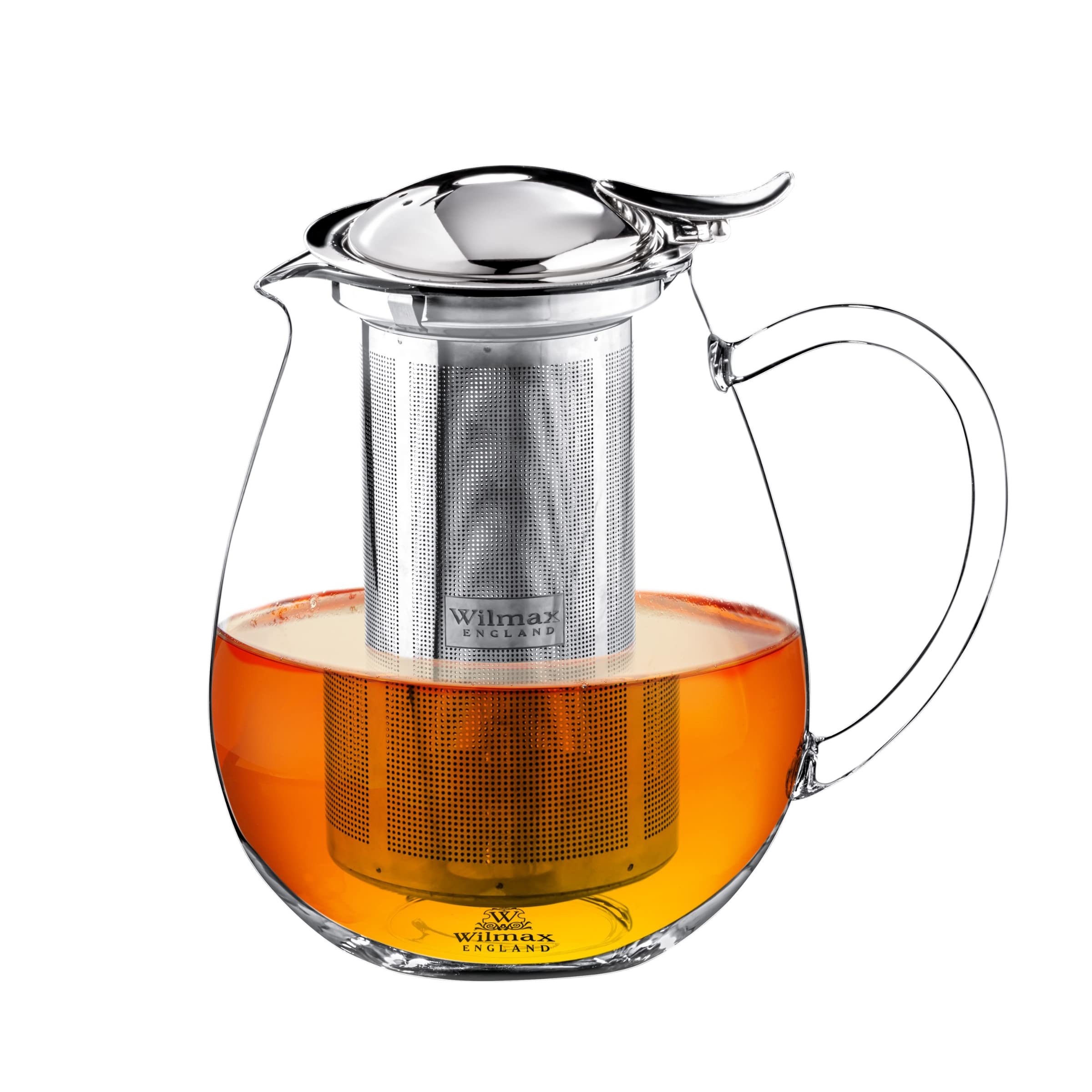Wilmax England Kanne Klare Teekanne Aus Borosilikatglas 1300 Ml