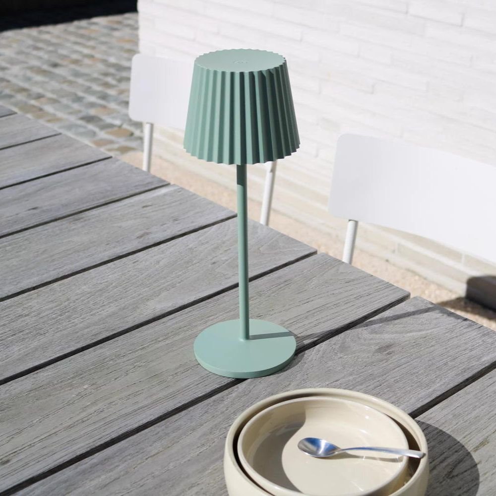 Click Licht Gartenleuchte Led Akku Tischleuchte Justine In Grün 2w