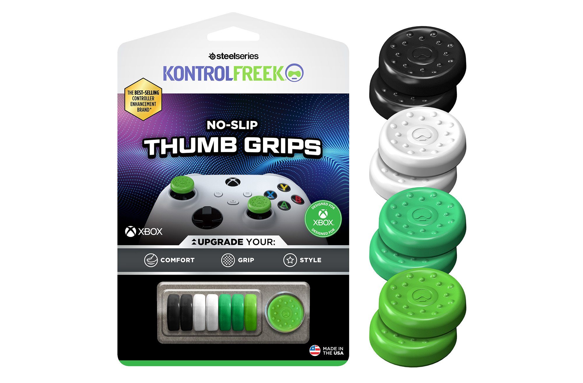 SteelSeries Controller Caps No-Slip Thumbgrip 8-pack - XBX, für Xbox