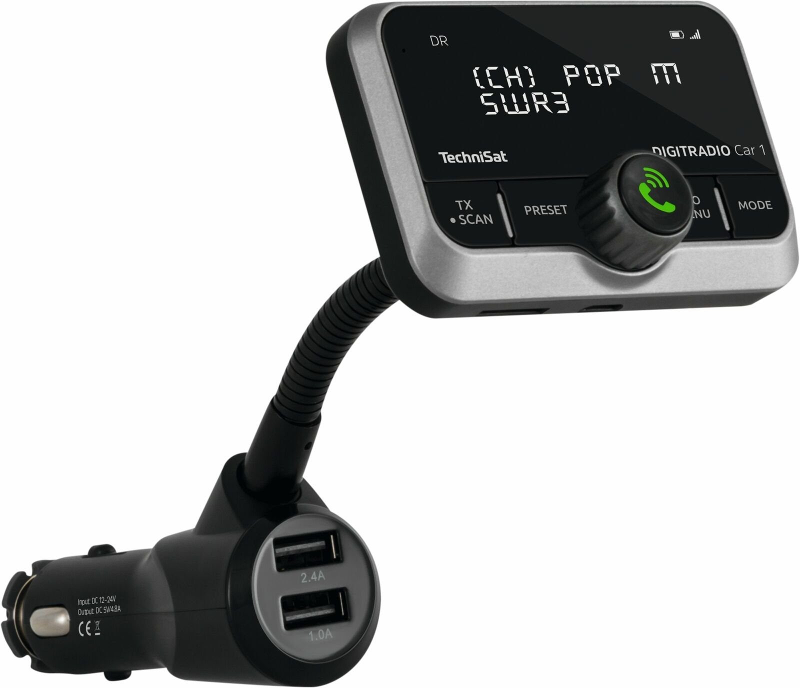 TechniSat Digitradio Car 1 Adapter Auto Bluetooth USB Transmitter Radio ...